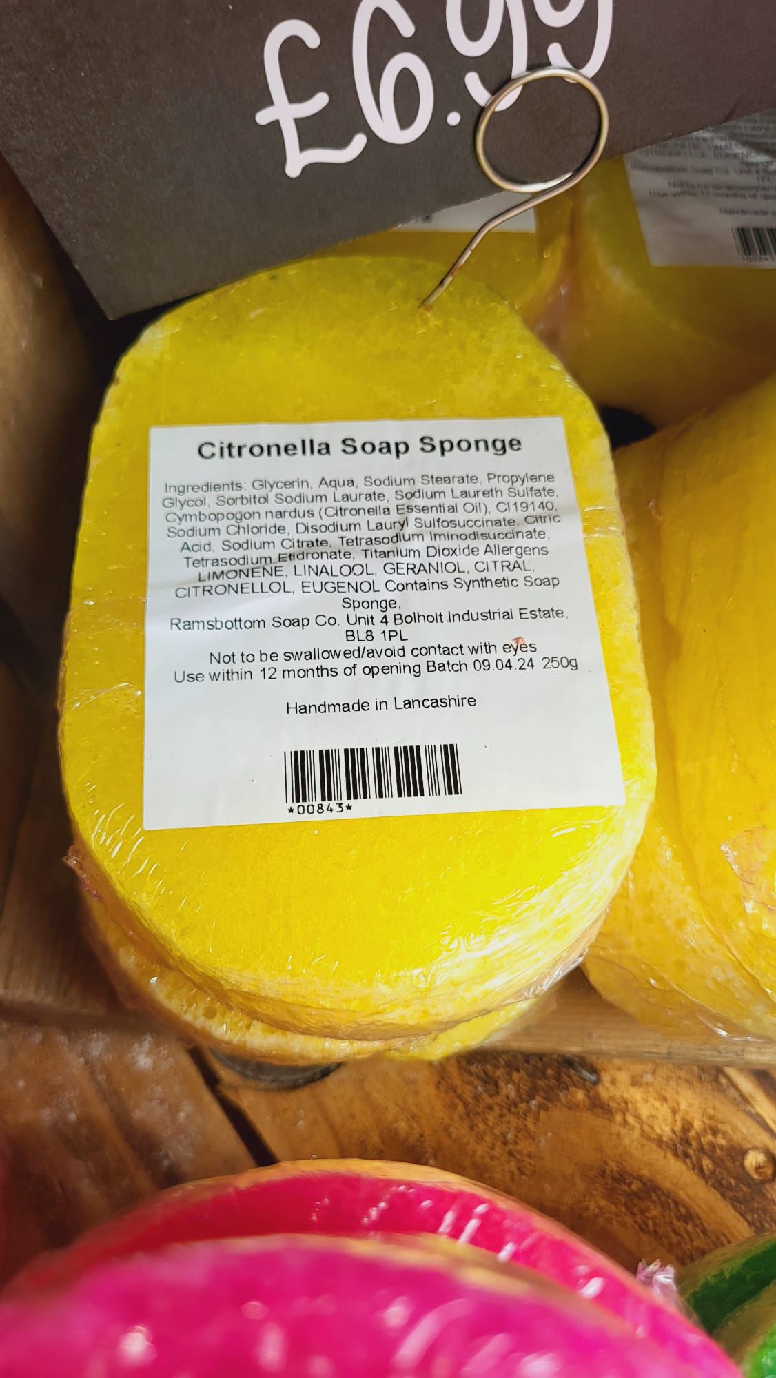 CITRONELLA SOAP SPONGE - Bubble Den